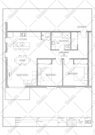 Do layout plans for residential and commercial buildings by Sachal_abbasi2 | Fiverr